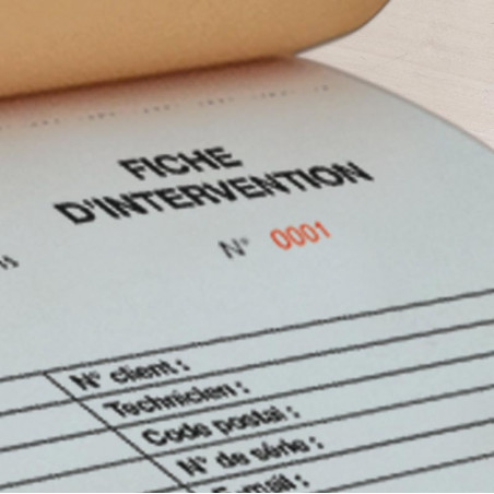Carnet de bons d’intervention personnalisé - Imprimez avec votre Logo