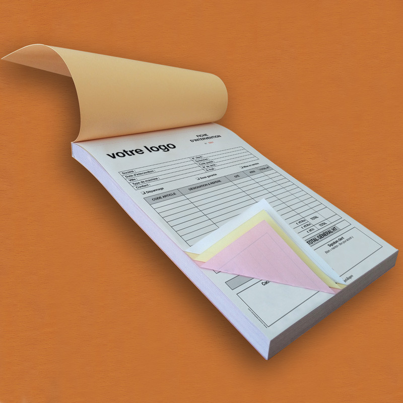 Carnet de bons d’intervention personnalisé - Imprimez avec votre Logo