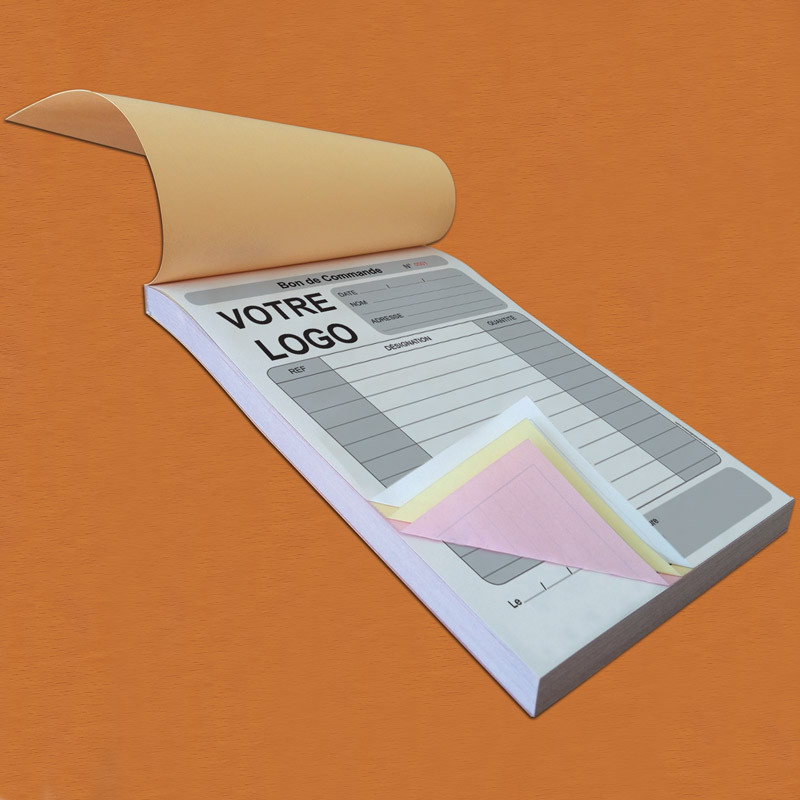 Personnalisez votre carnet de bons de commande - Maquette offerte
